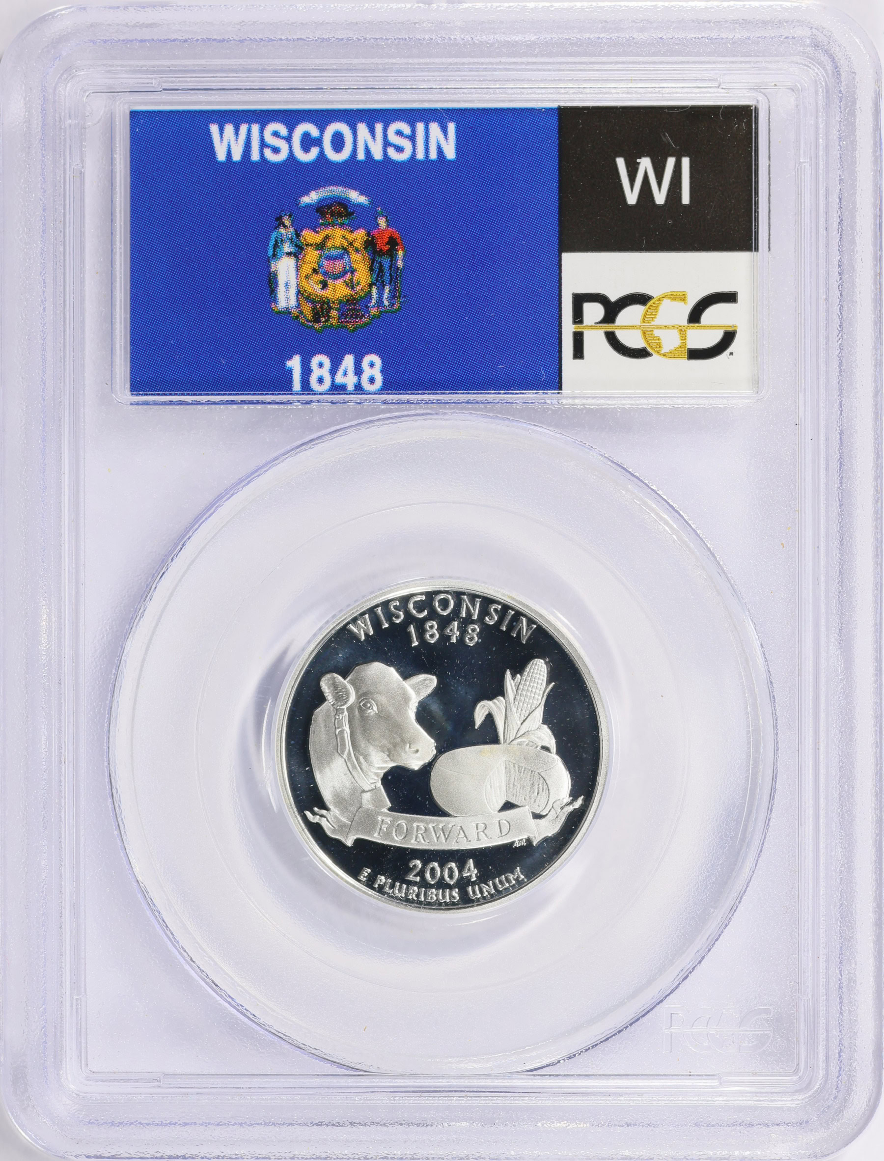 2004-S State Quarter Wisconsin Silver PCGS Proof-69 DCAM (Item 1617677 ...
