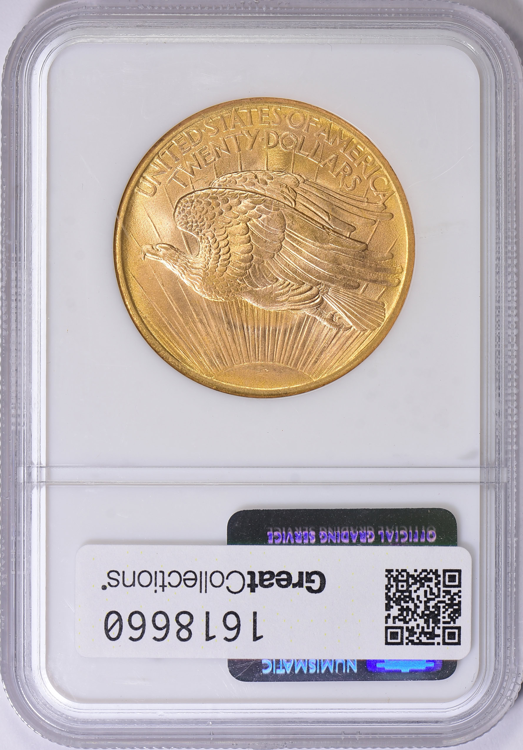 1908 Saint-Gaudens Gold Double Eagle No Motto Wells Fargo Nevada Gold ...