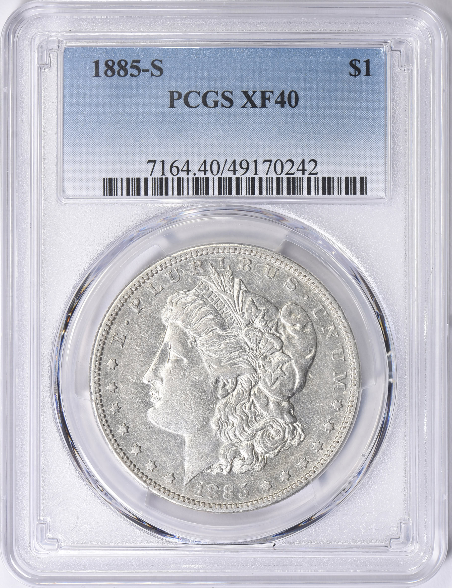 1885-S Morgan Silver Dollar PCGS XF-40 (Item 1619110 ...