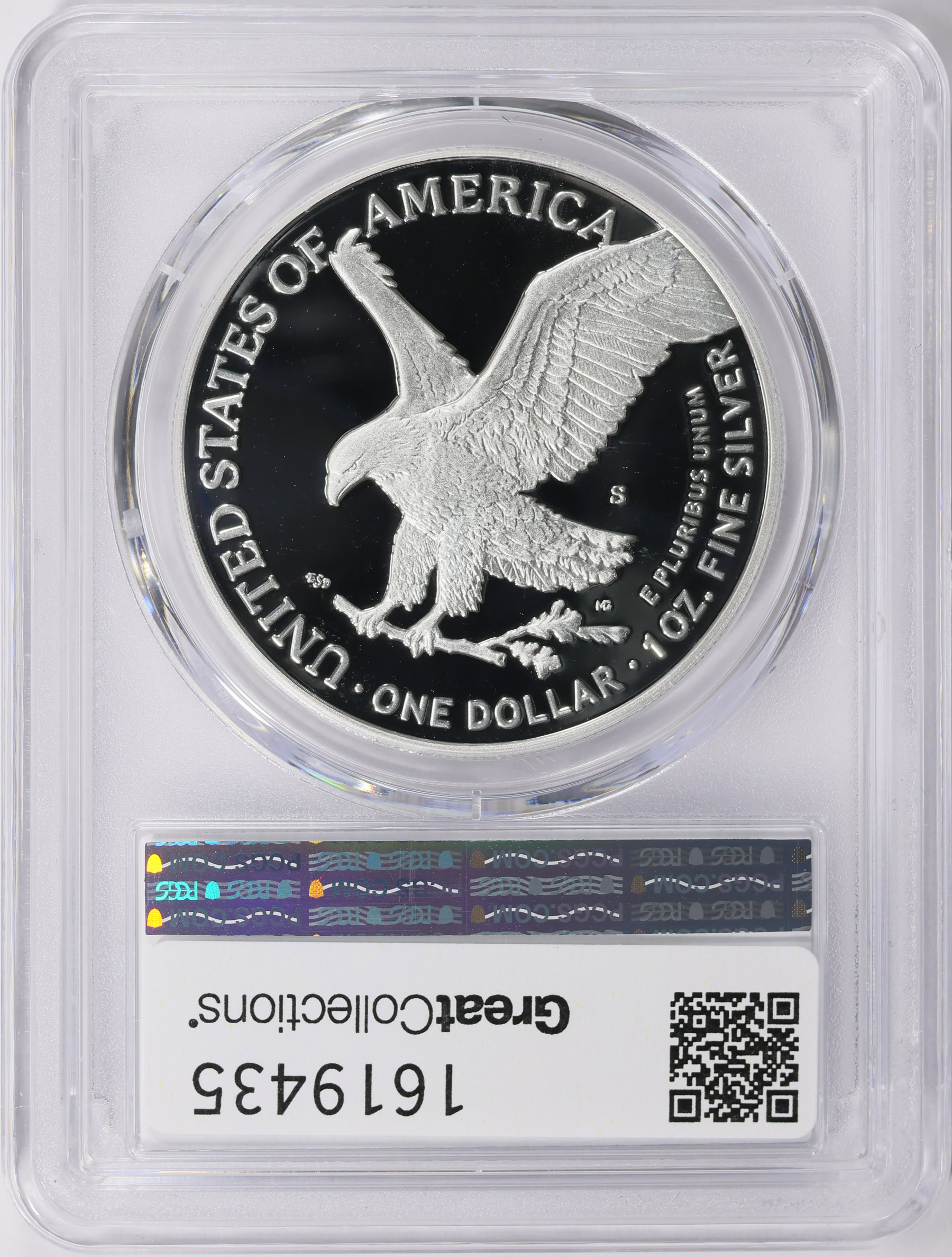 2021-S $1 Silver Eagle Type 2 PCGS Proof-69 DCAM (Item 1619435) | GreatCollections Coin Auctions