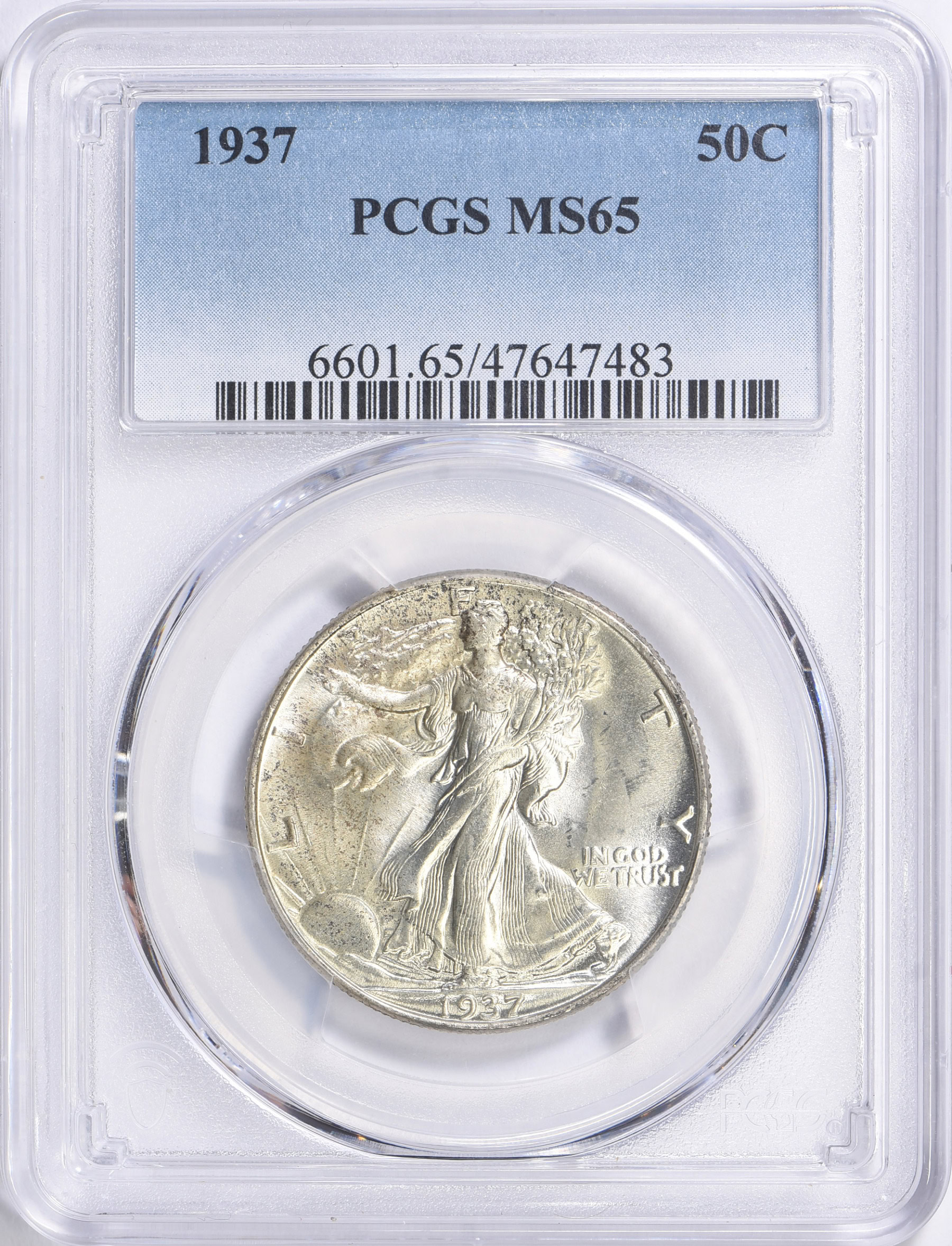 1937 Walking Liberty Half Dollar PCGS MS-65 (Item 1621069) | GreatCollections Coin Auctions
