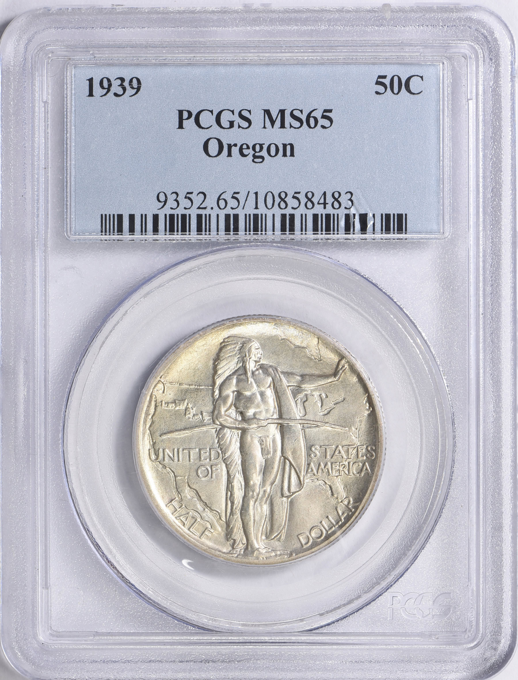 1939 Oregon Trail Memorial Half Dollar PCGS MS-65 (Item 1621607) | GreatCollections Coin Auctions