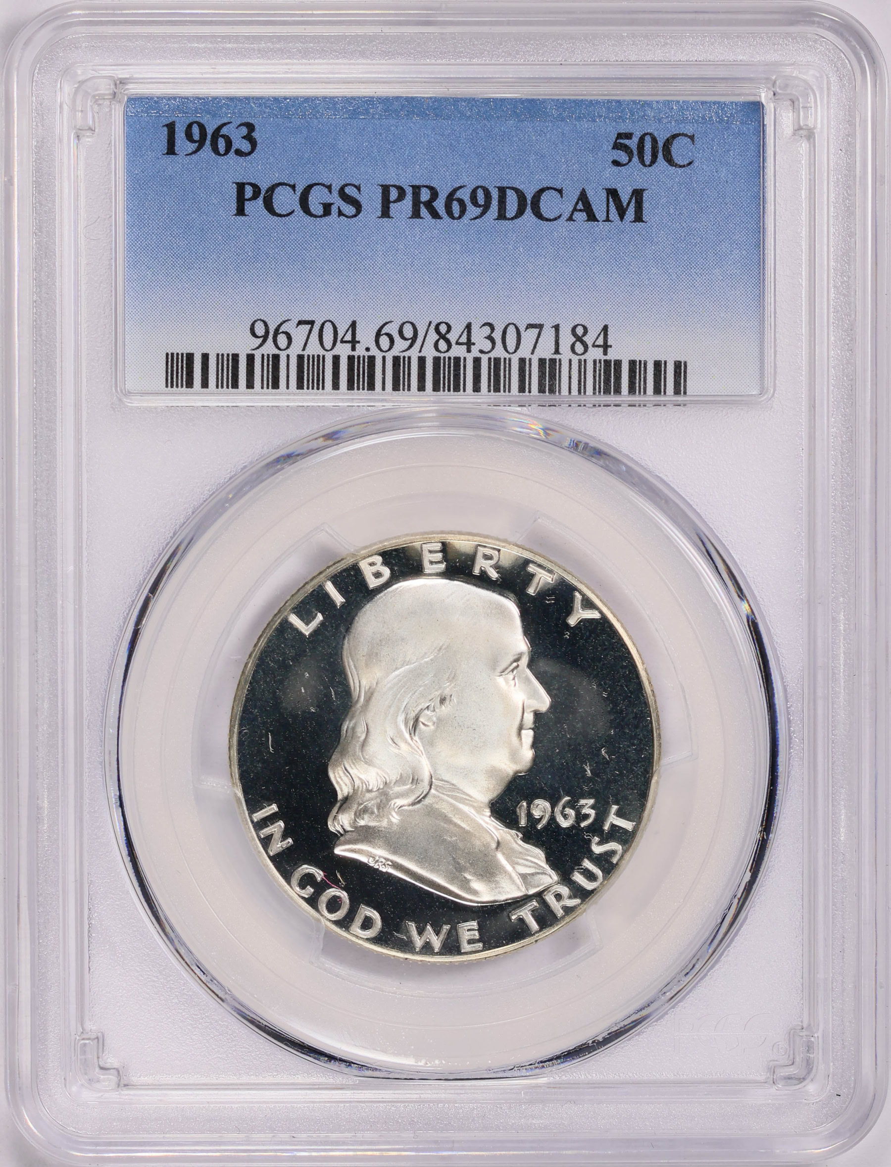 1963 Franklin Half Dollar PCGS Proof-69 DCAM (Item 1622030 ...