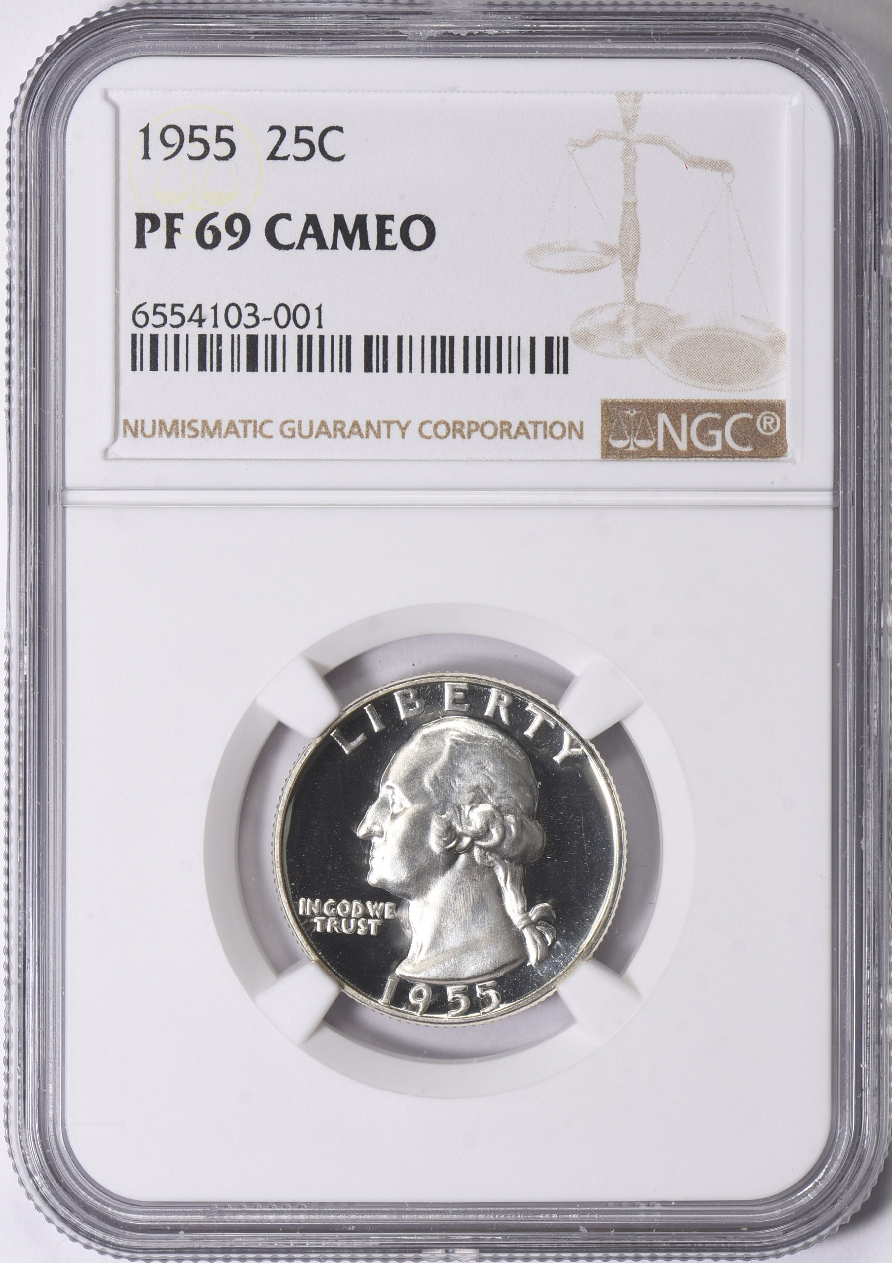 1955 Washington Quarter NGC Proof-69 CAMEO (Item 1624942 ...