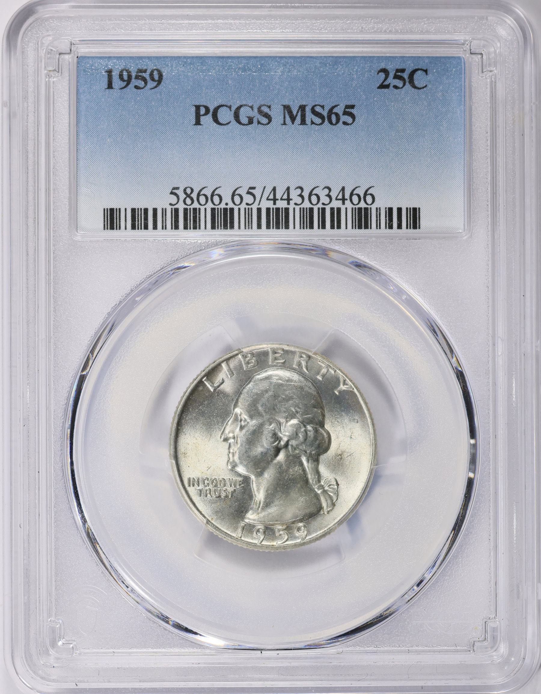 1959 Washington Quarter PCGS MS-65 (Item 1626486) | GreatCollections ...