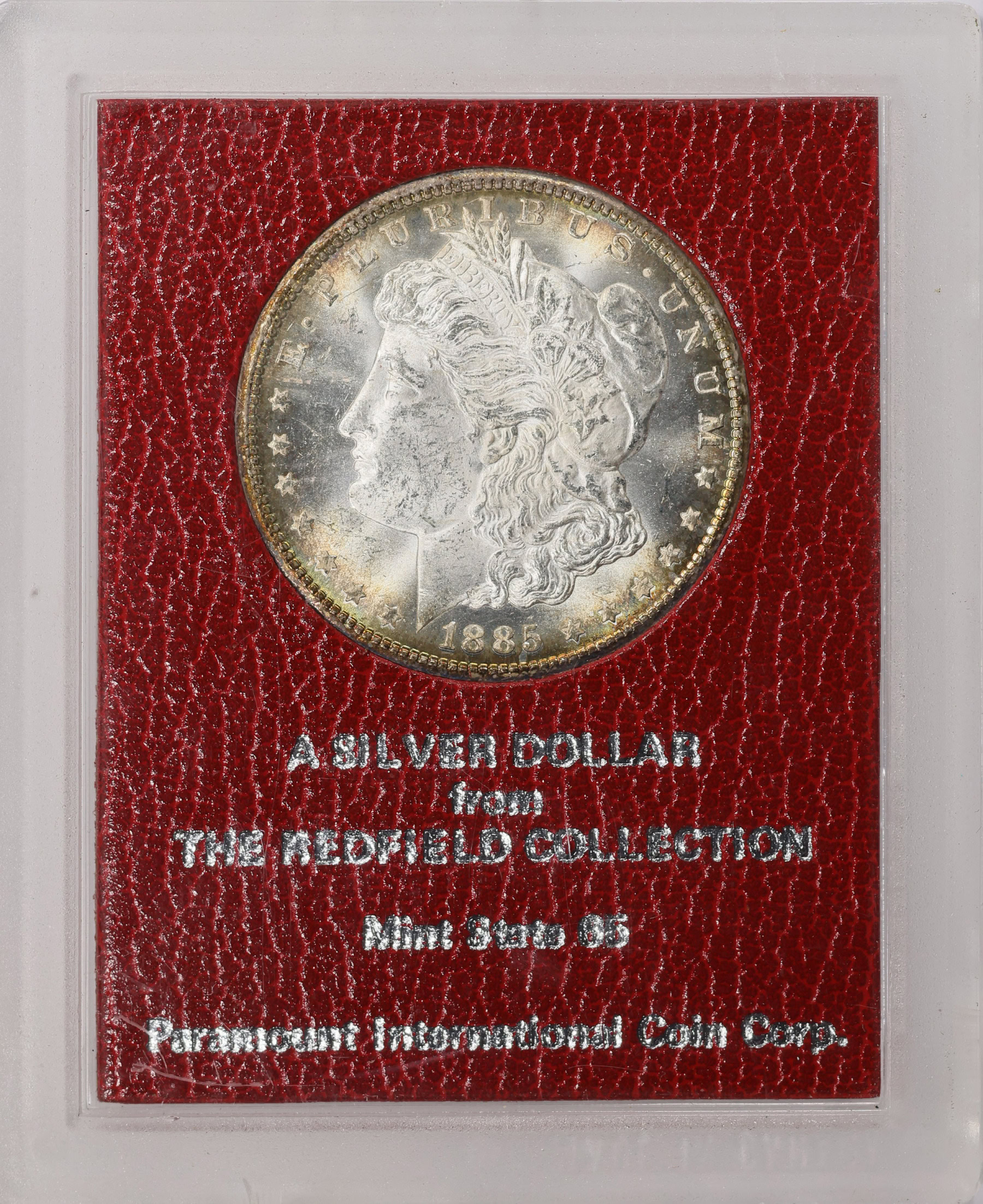 1885-CC Morgan Silver Dollar MS-65 (Redfield Collection) (Paramount Red ...
