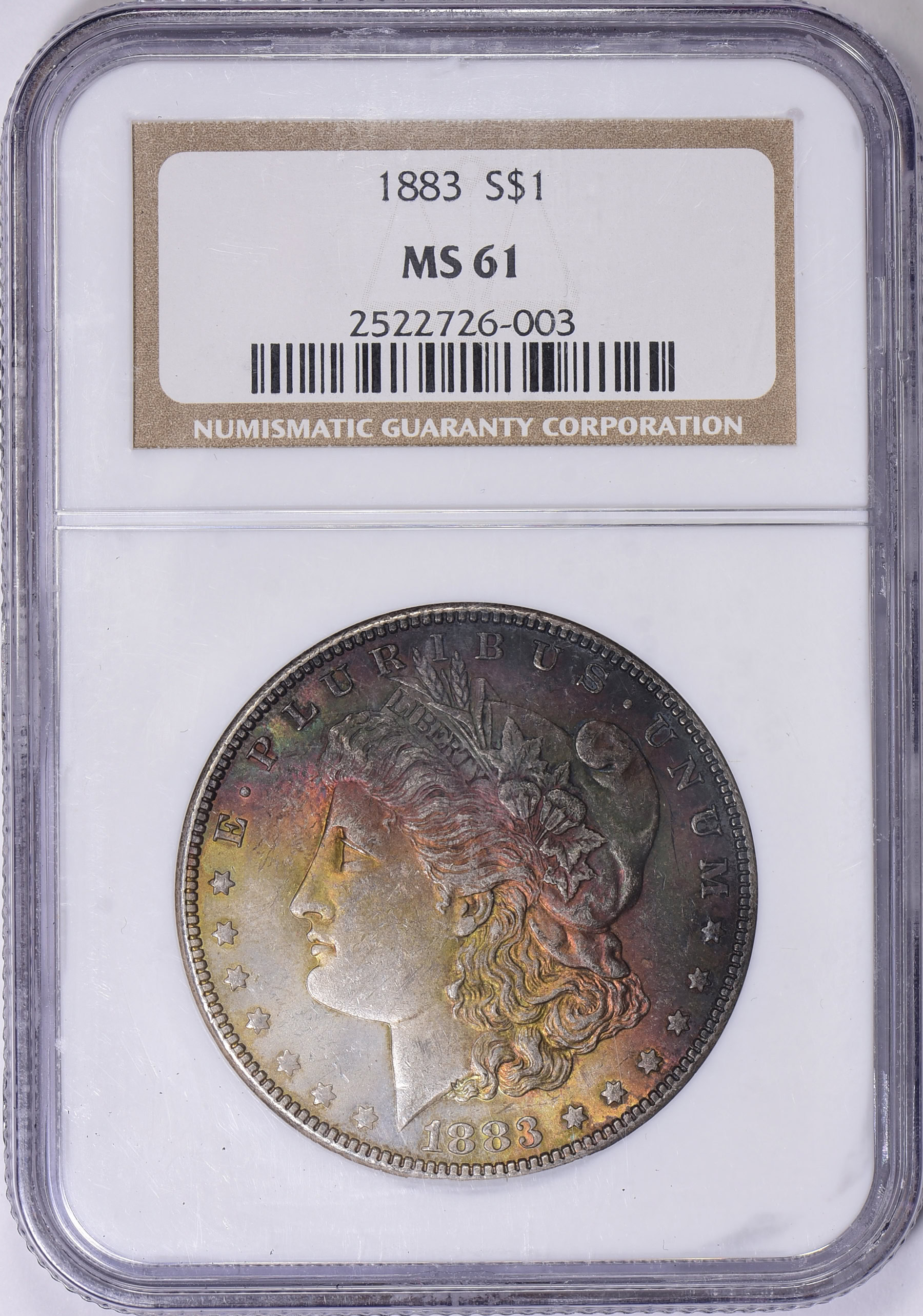 1883 Morgan Silver Dollar NGC MS-61 (Toned) (Item 1627480 ...
