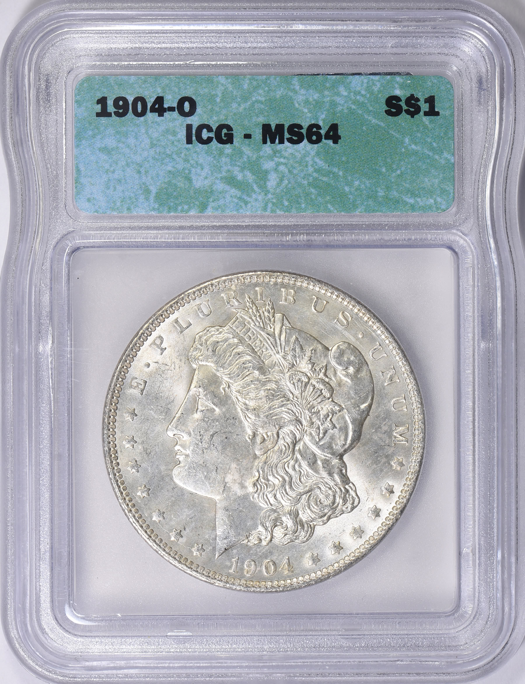 1904-O Morgan Silver Dollar ICG MS-64 (Item 1628048) | GreatCollections Coin Auctions