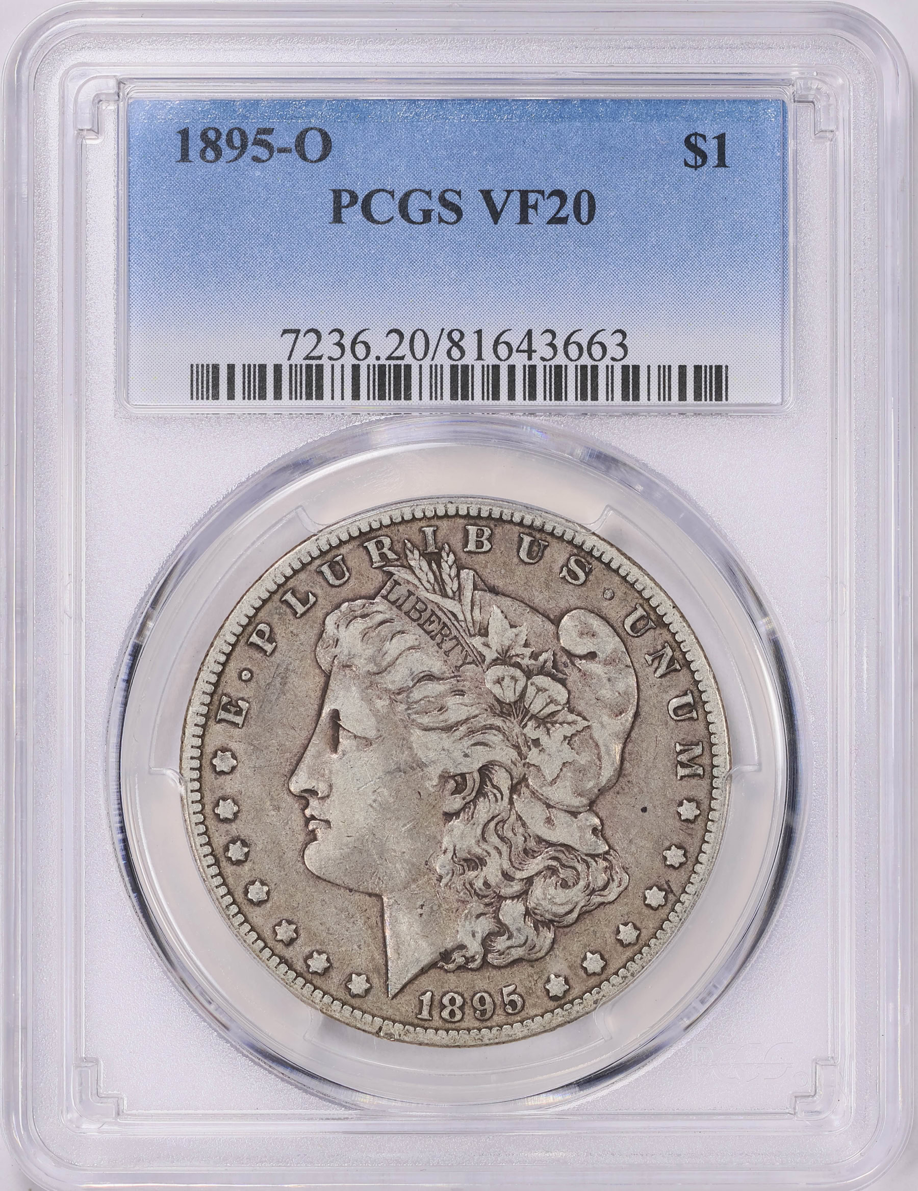 1895-O Morgan Silver Dollar PCGS VF-20 (Item 1629595) | GreatCollections Coin Auctions