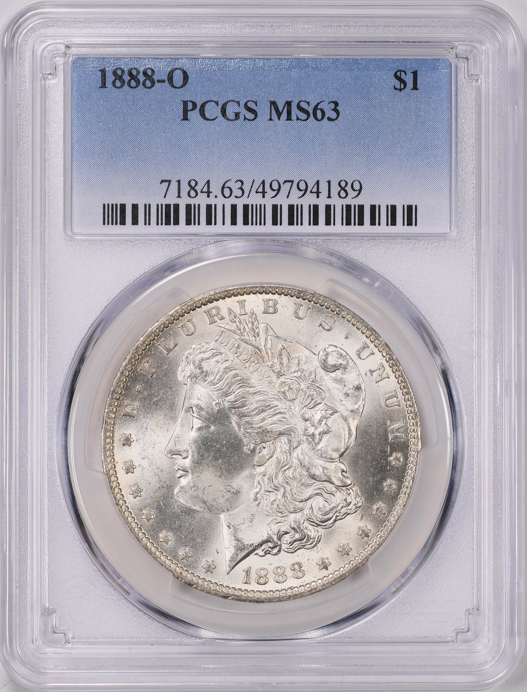 1888-O Morgan Silver Dollar PCGS MS-63 (Item 1630587) | GreatCollections Coin Auctions
