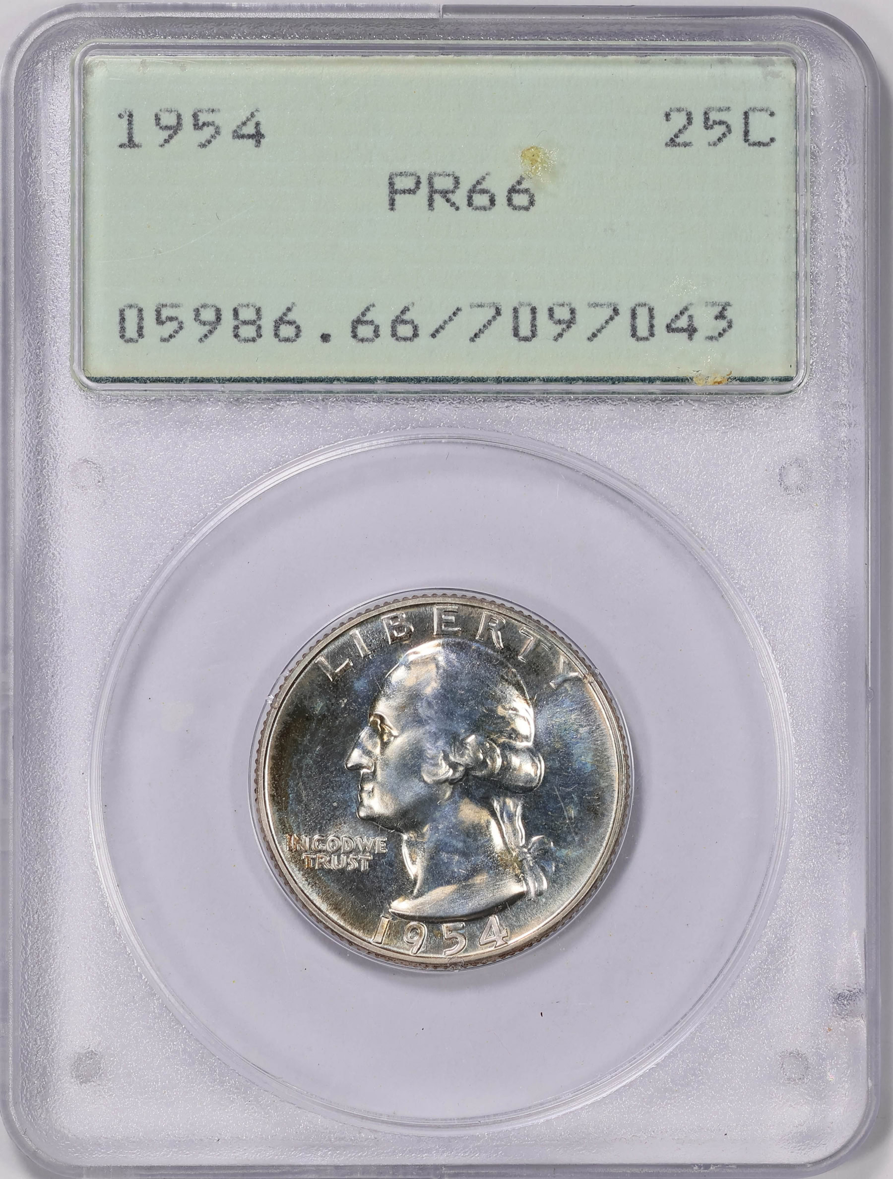 1954 Washington Quarter PCGS Proof-66 OGH (1st Gen) (Item 1631030) | GreatCollections Coin Auctions