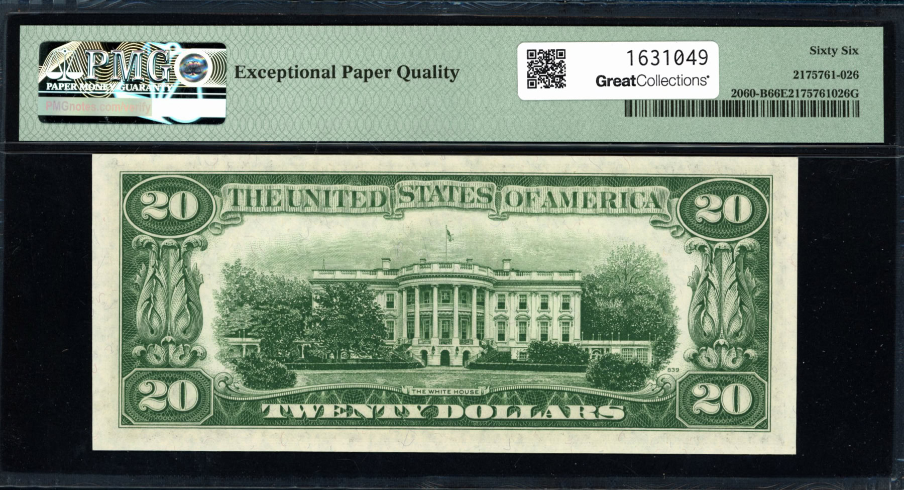 Fr. 2060-B (BA Block) 1950A $20 New York Federal Reserve Note Priest ...