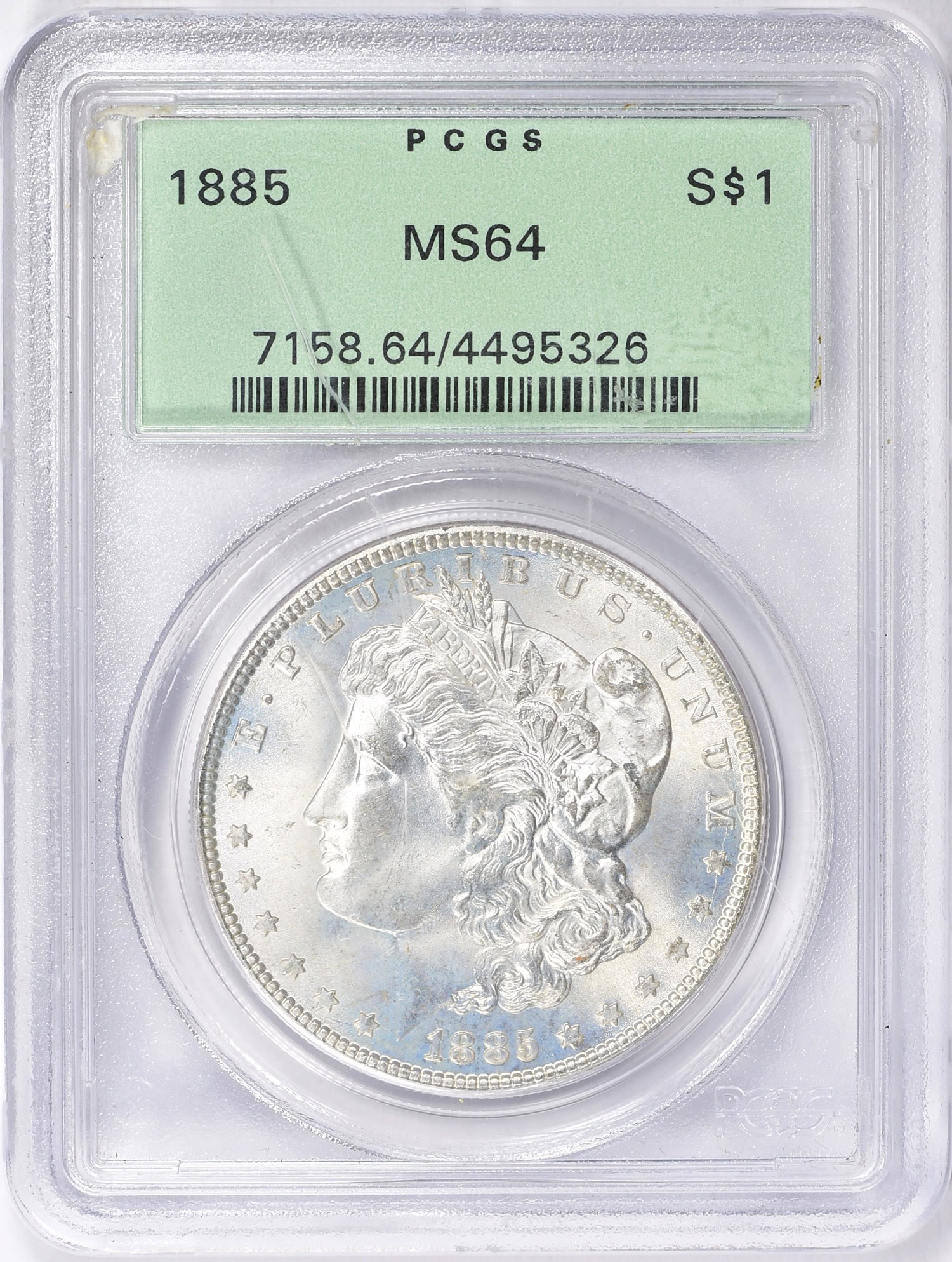 1885 Morgan Silver Dollar PCGS MS-64 OGH (Item 1634386) | GreatCollections Coin Auctions