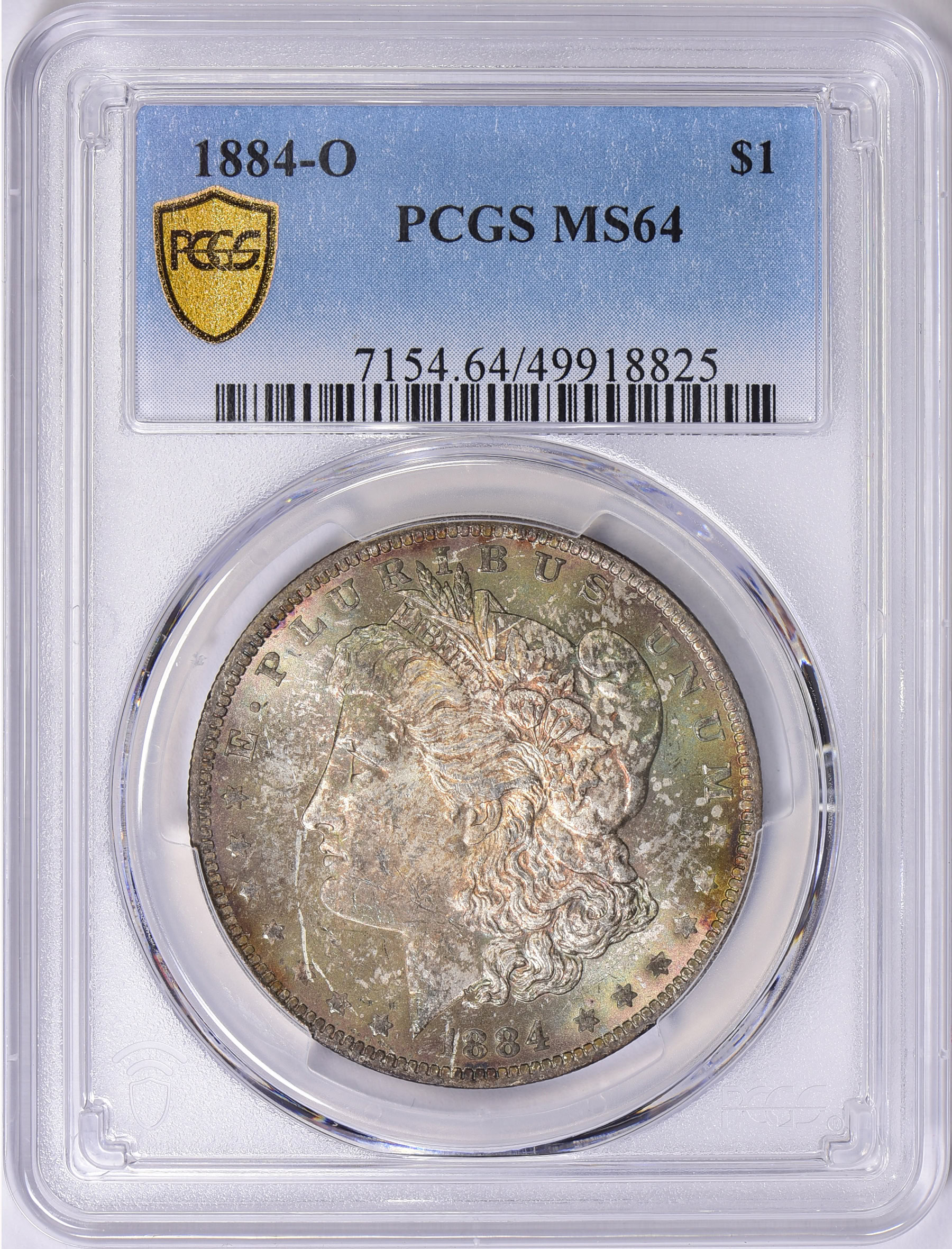1884-O Morgan Silver Dollar PCGS MS-64 (Toned) (Item 1635332) | GreatCollections Coin Auctions