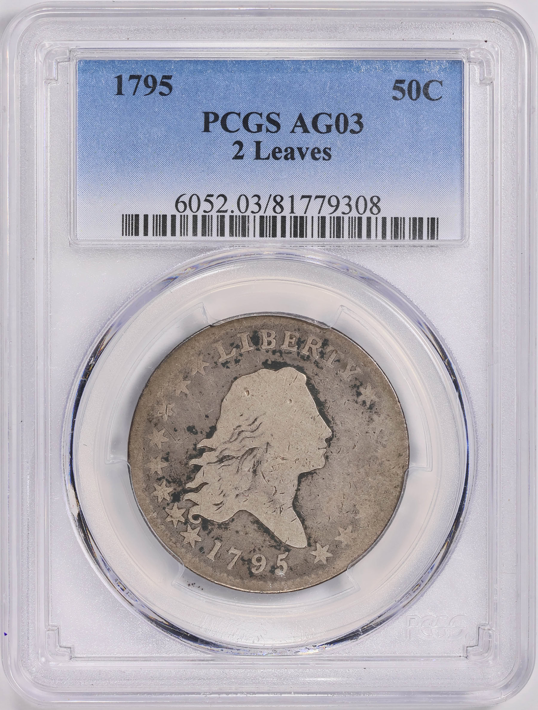 1795 Flowing Hair Half Dollar PCGS AG-03 (Item 1635449) | GreatCollections Coin Auctions