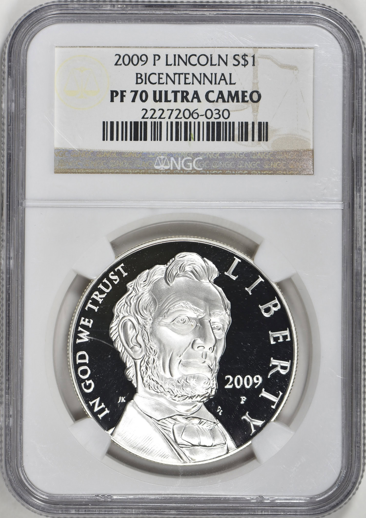 2009-P Abraham Lincoln Bicentennial Silver Dollar NGC Proof-70 UC (Item ...