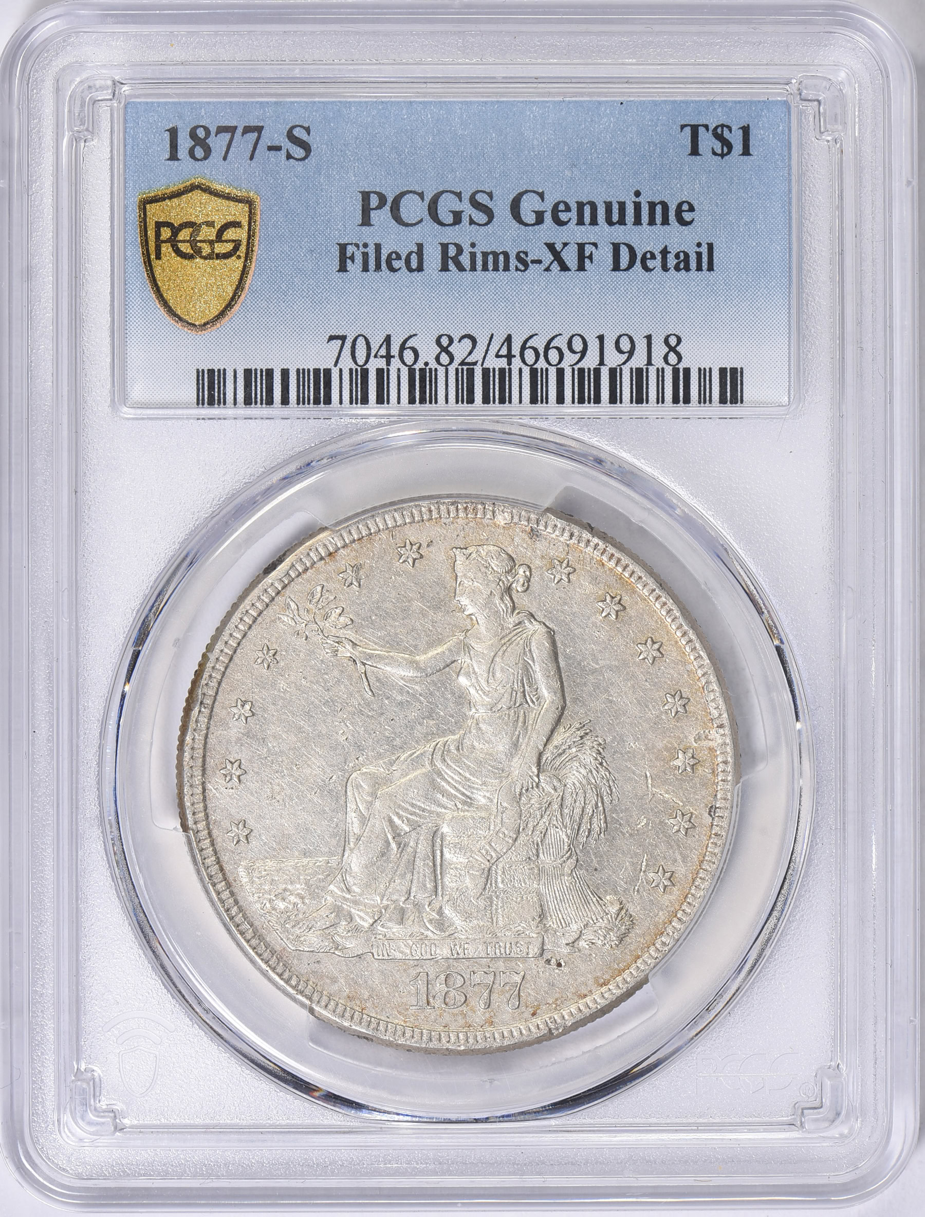 1877-S Trade Silver Dollar PCGS Genuine XF Details (Item 1639200 ...