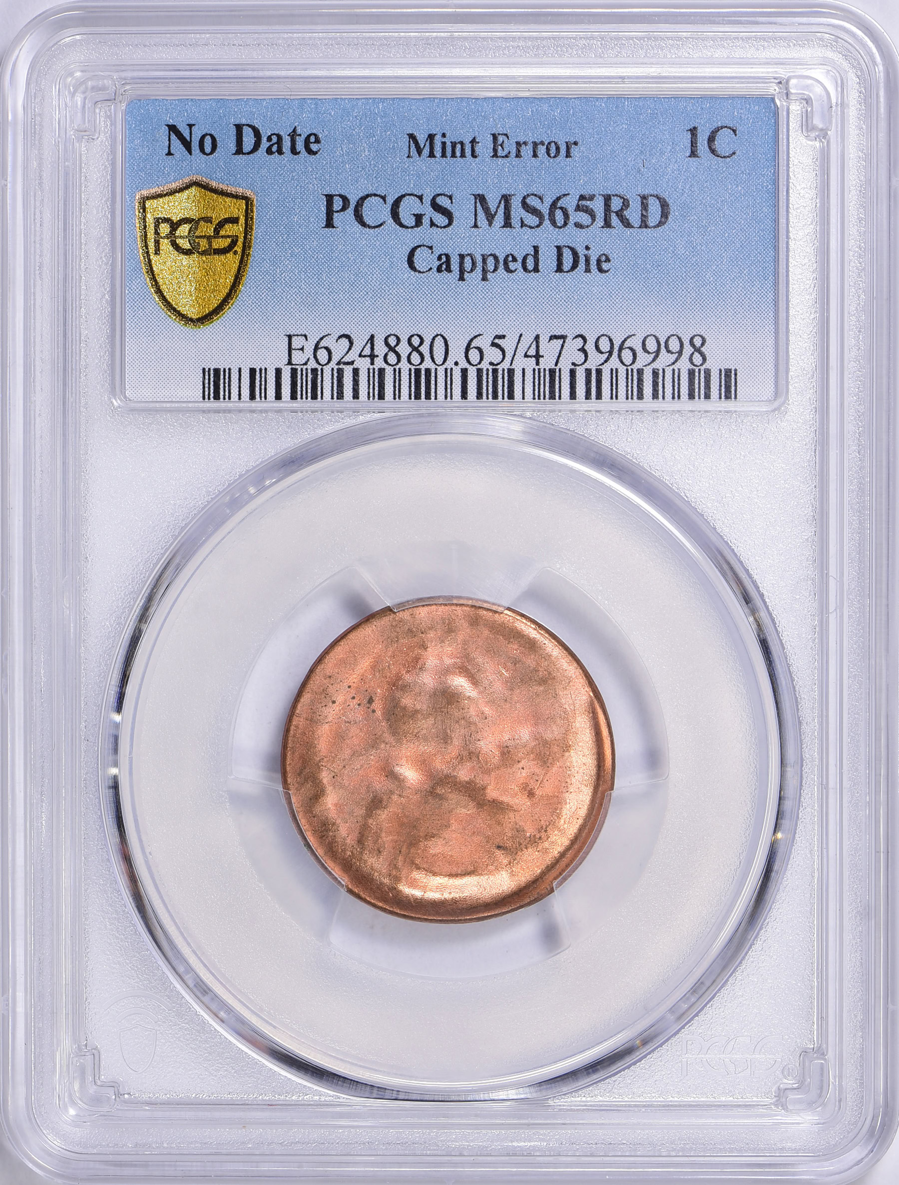 Mint Error No Date Lincoln Cent Capped Die PCGS MS-65 RD | PCGS Cert ...