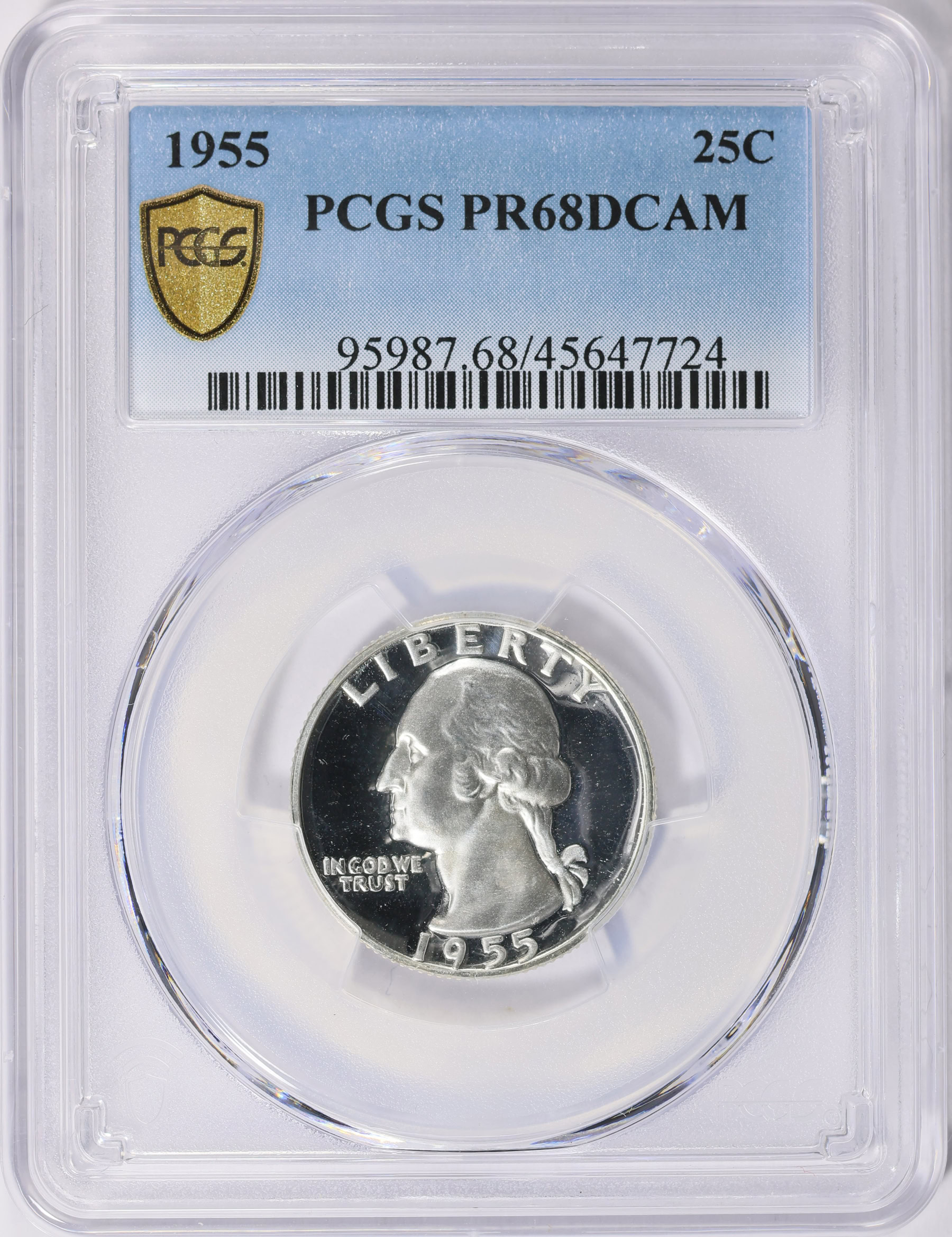 1955 Washington Quarter PCGS Proof-68 DCAM (Item 1640841 ...