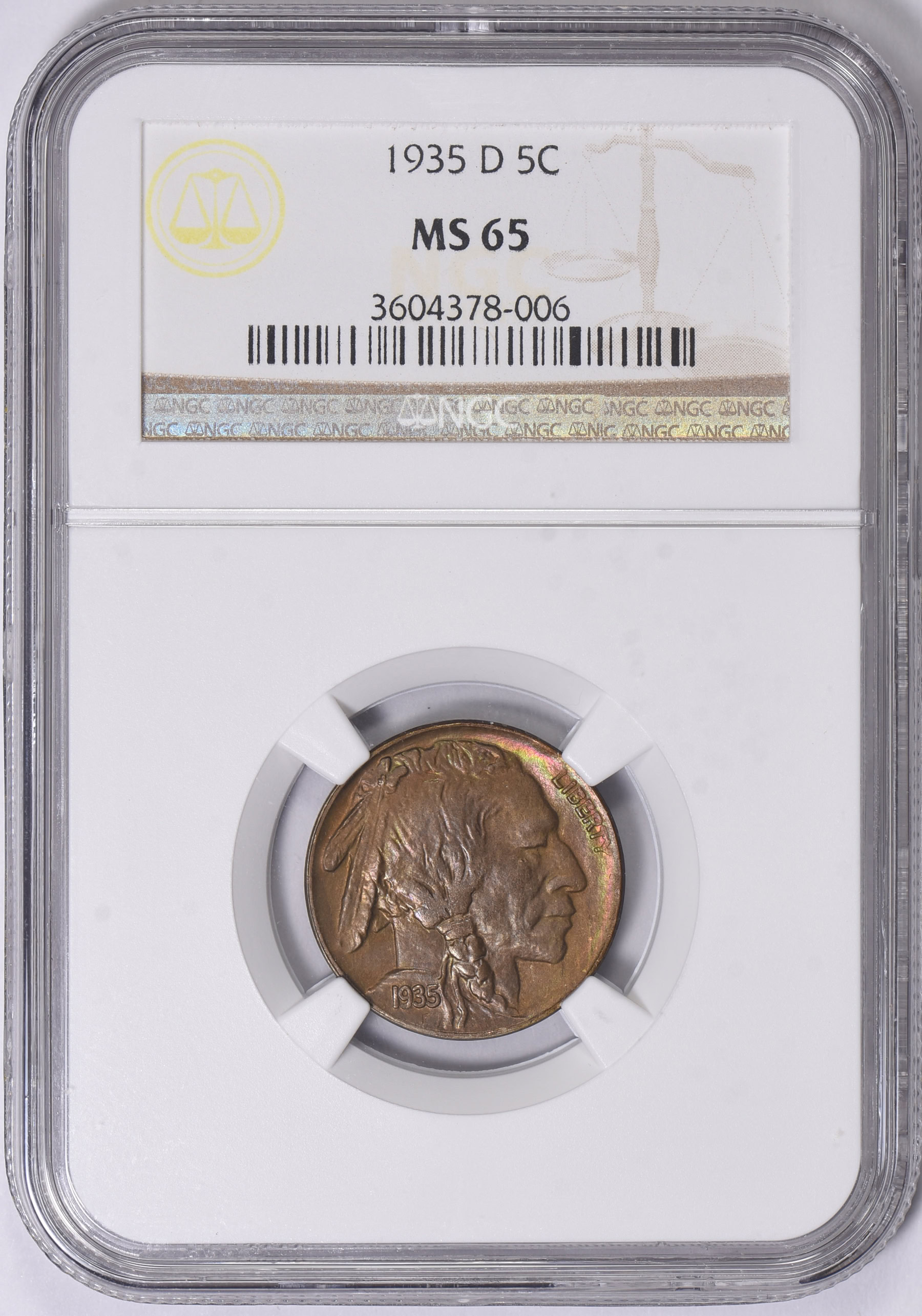 1935-D Buffalo Nickel NGC MS-65 (Toned) (Item 1641068 ...