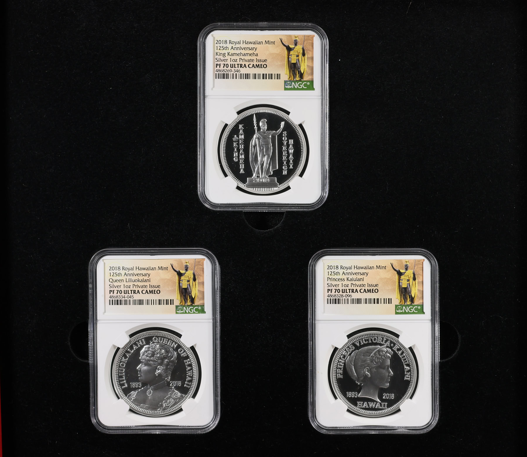 2018 Silver 1oz Royal Hawaiian Mint Kingdom of Hawaii 125th Anniversary ...