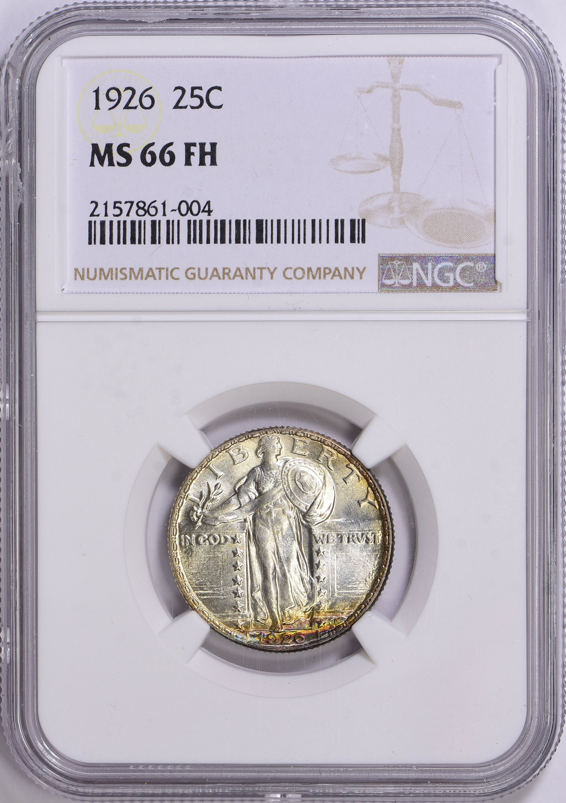 1926 Standing Liberty Quarter NGC MS-66 FH (Toned) (Item 1651240 ...