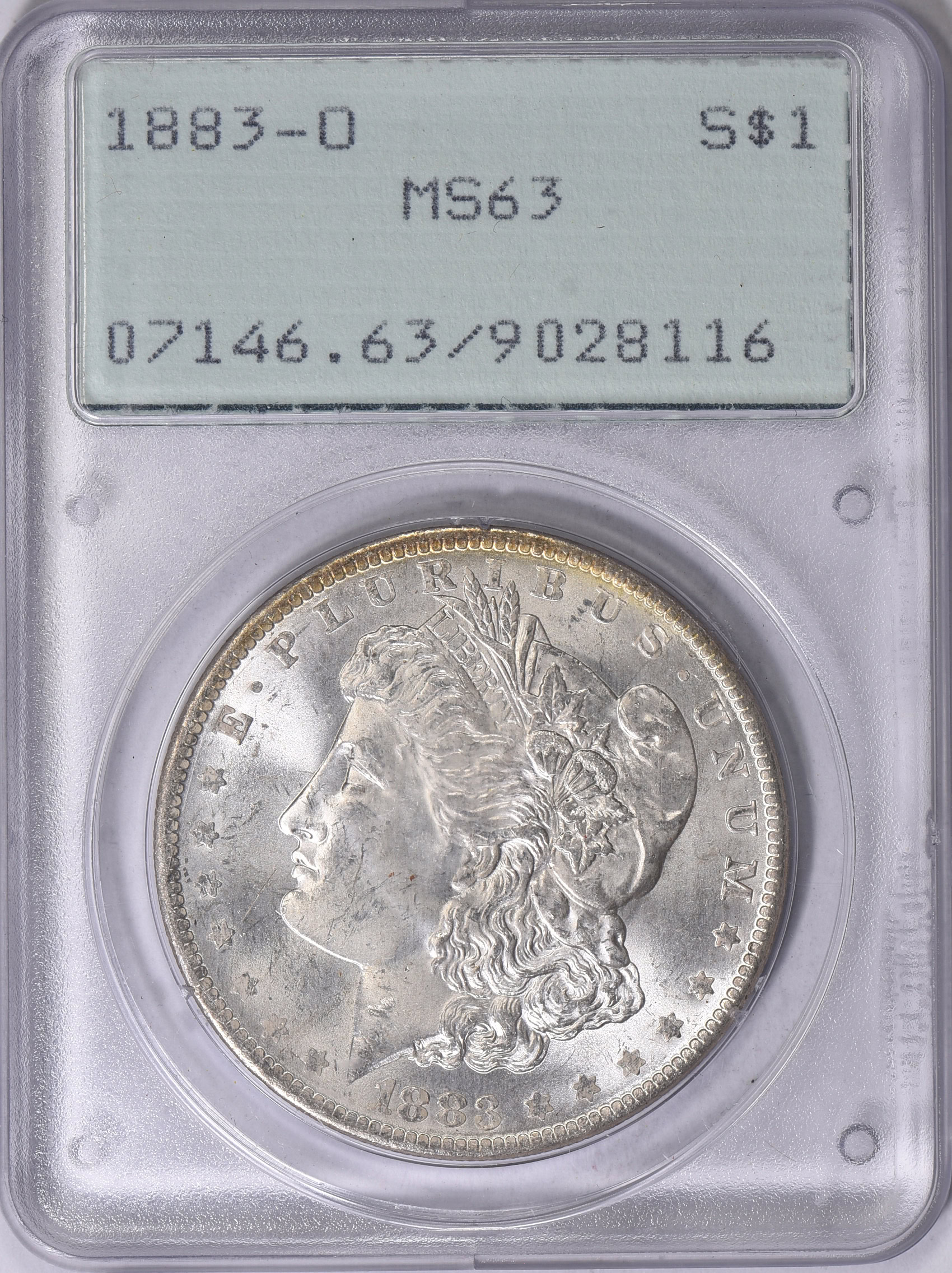 1883-O Morgan Silver Dollar PCGS MS-63 OGH (1st Gen) (Item 1654527 ...