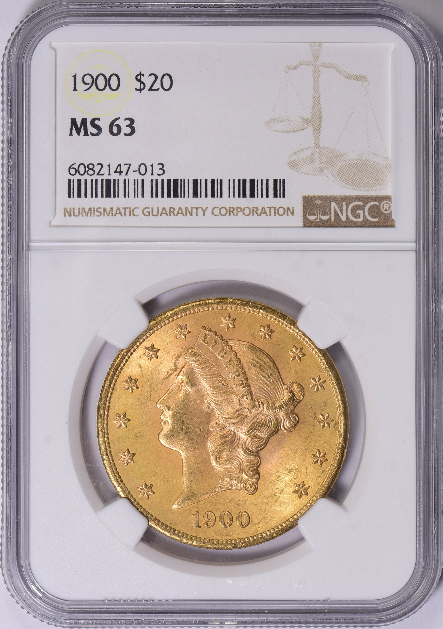 1900 Liberty Gold Double Eagle NGC MS-63 (Item 1658474) | GreatCollections Coin Auctions