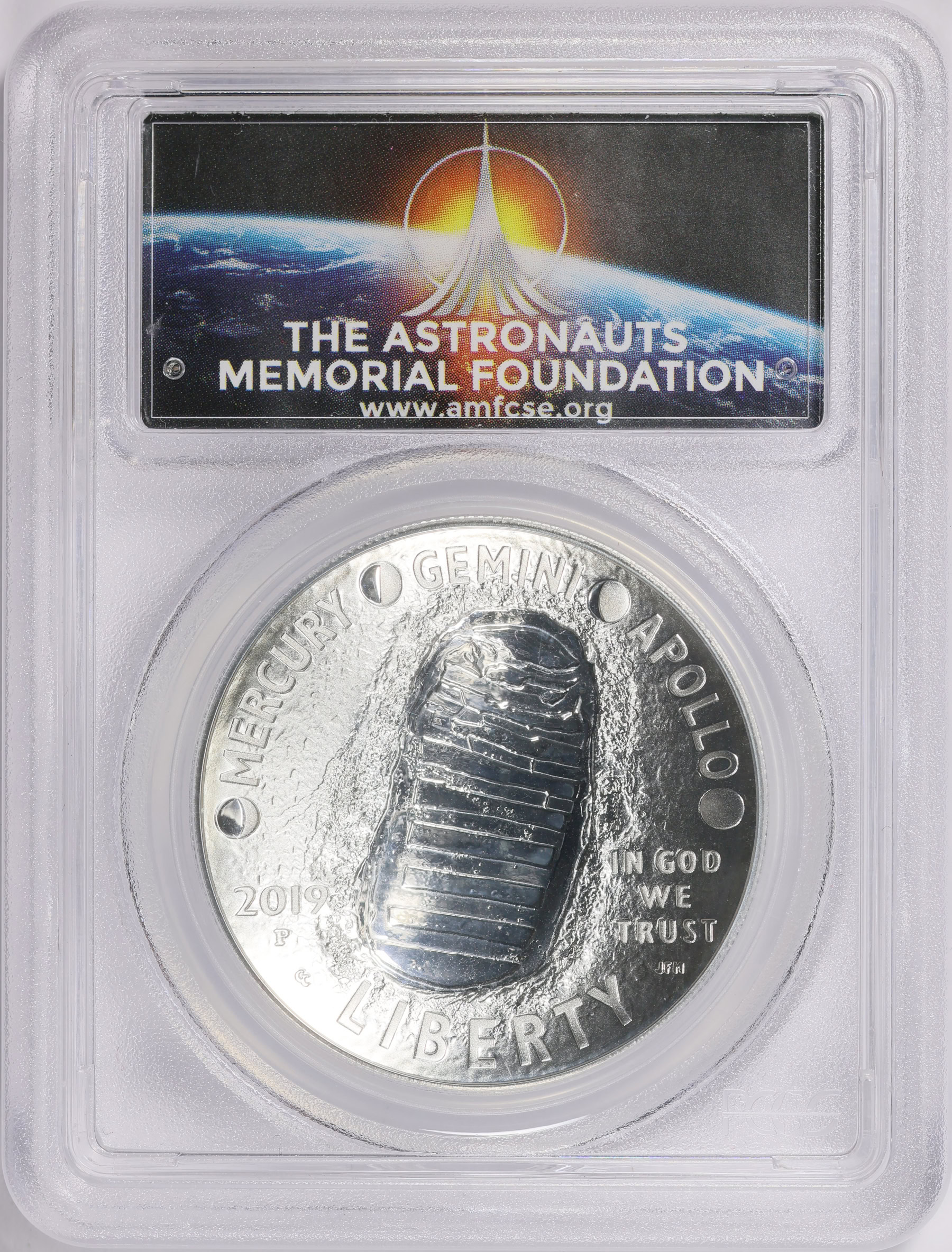 2019-P Apollo 11 50th Anniversary Silver Dollar First Strike AMF PCGS ...