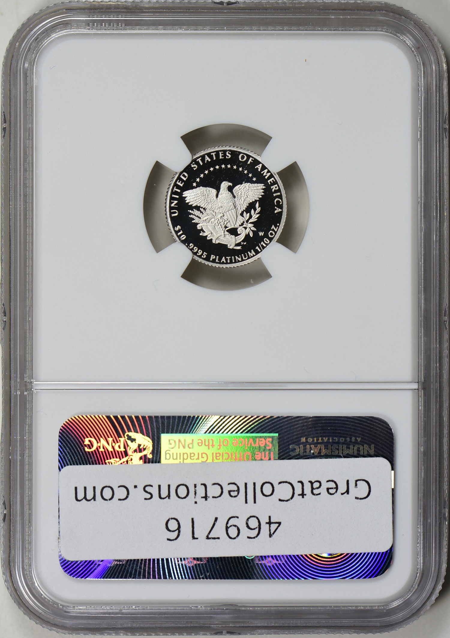 2005-W $10, $25, $50 and $100 Platinum American Eagle Set NGC Proof-70 ...