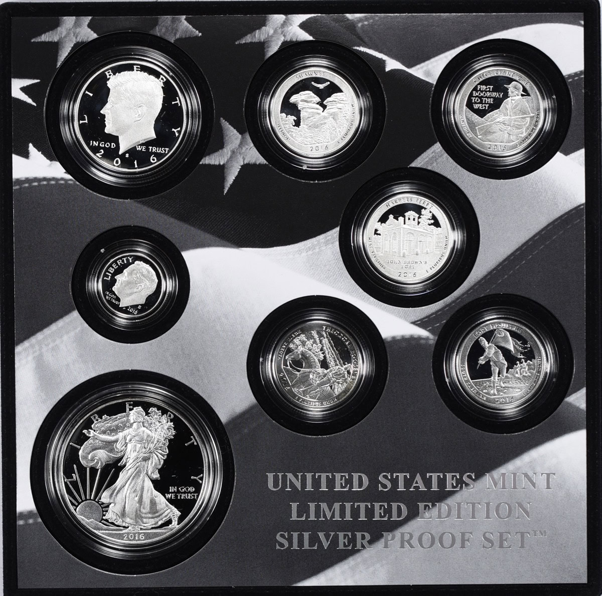 2016 U.S. Mint Limited Edition Silver Proof Set Uncertified in Original ...