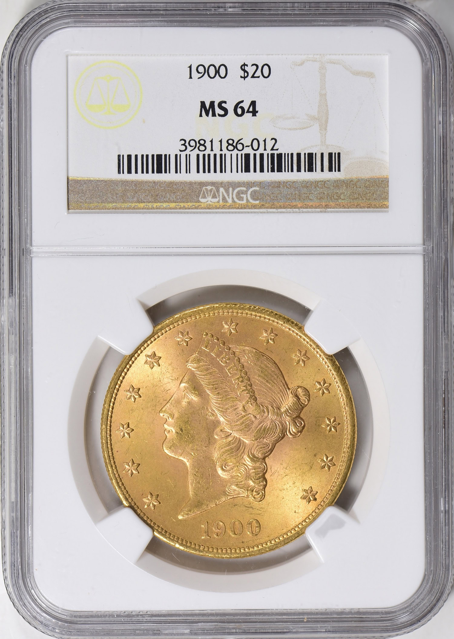 1900 Liberty Gold Double Eagle NGC MS-64 (Item 792194) | GreatCollections Coin Auctions