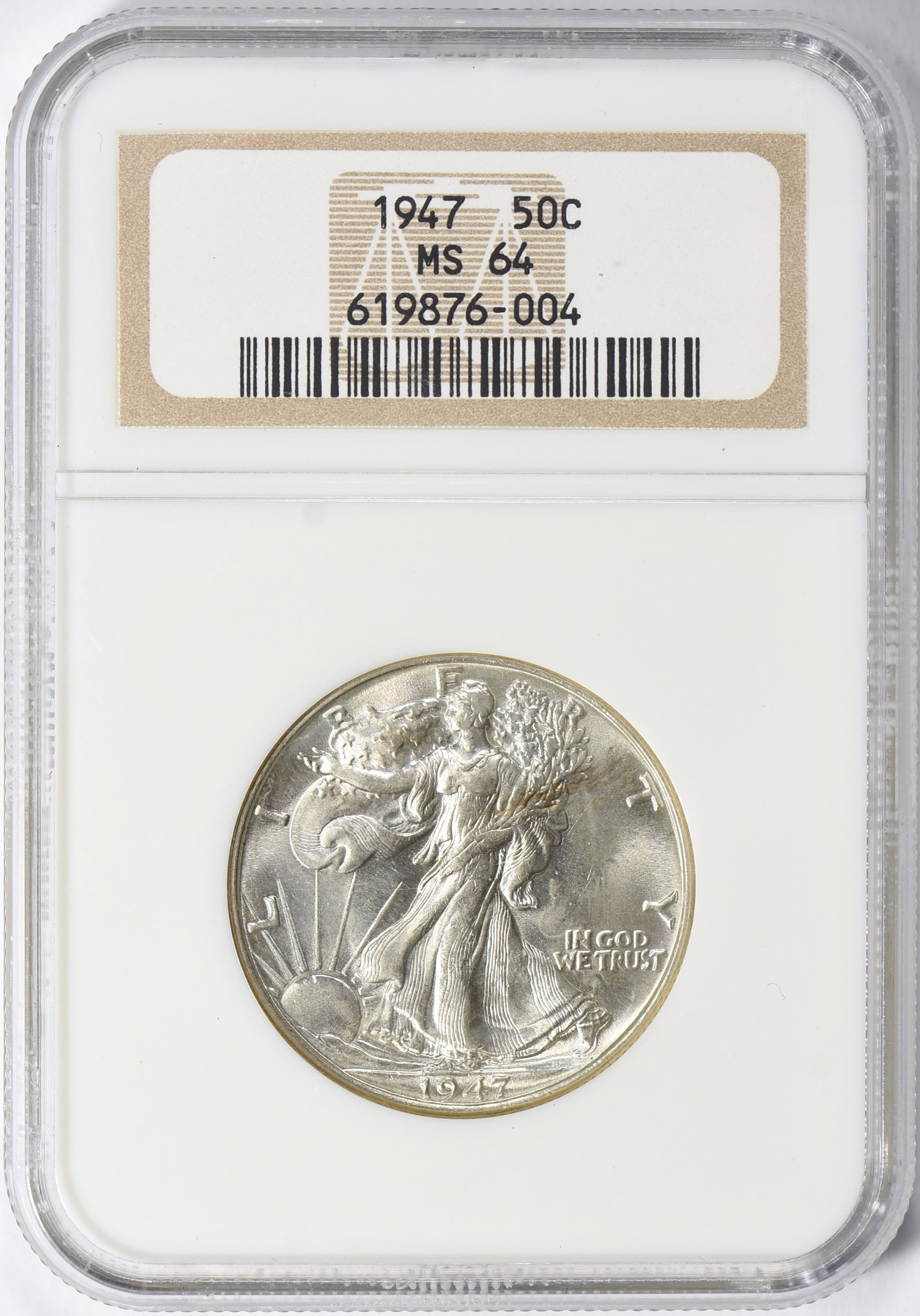1947 Walking Liberty Half Dollar NGC MS-64 (Item 937175) | GreatCollections Coin Auctions