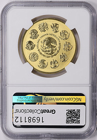 Mexico 2020-Mo Gold Onza Libertad Reverse Proof KM-675 NGC Proof-70 (AGW = 0.999 oz.) (Item ...