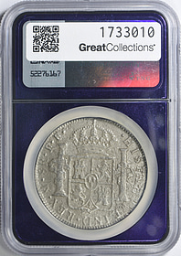 Mexico 1783-Mo FF Silver 8 Reales KM-106 NGC Genuine (El Cazador Shipwreck) (FunBox 2024 ...