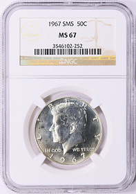 1967 Kennedy Half Dollar SMS NGC MS-67 (Item 1870237) | GreatCollections Coin Auctions