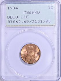 1984 Lincoln Cent Doubled Die Obverse PCGS MS-65 RD OGH (1st Gen) (Item 1872189 ...
