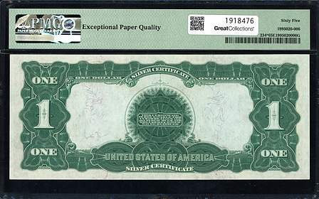 Fr. 234* 1899 $1 Silver Certificate Star Note Elliott / Burke PMG Gem ...