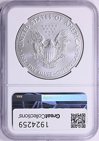 2017-W $1 Silver Eagle Burnished NGC MS-70 (Premier Select Series Label) (Item 1924259 ...