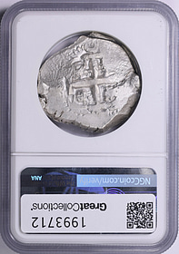 Bolivia 1754-P C Silver 8 Reales KM-40 NGC Excavation Recovery AU (Ex ...