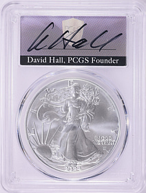 2024-(P) $1 Silver Eagle with Star Privy Struck at Philadelphia First ...