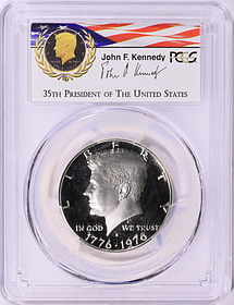 1976-S Kennedy Half Dollar Silver PCGS Proof-70 DCAM (John F. Kennedy ...