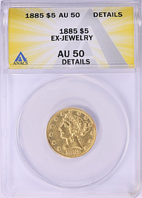 1885 Liberty Gold Half Eagle ANACS AU-50 Details (Item 2174530 ...