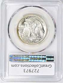 1944 Walking Liberty Half Dollar PCGS MS-67+ (Item 727973) | GreatCollections Coin Auctions